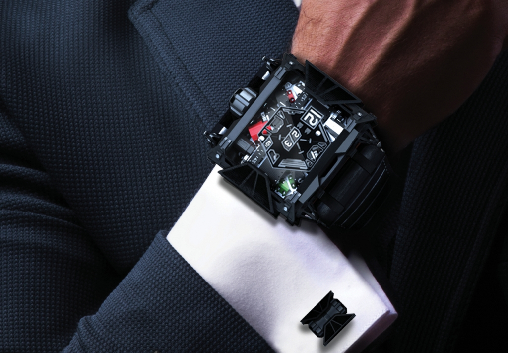 Devon Star Wars timepiece with TIE Fighter inspired design